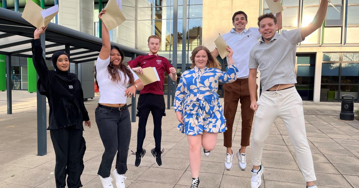 Success! Students celebrate getting top… — Barking & Dagenham College