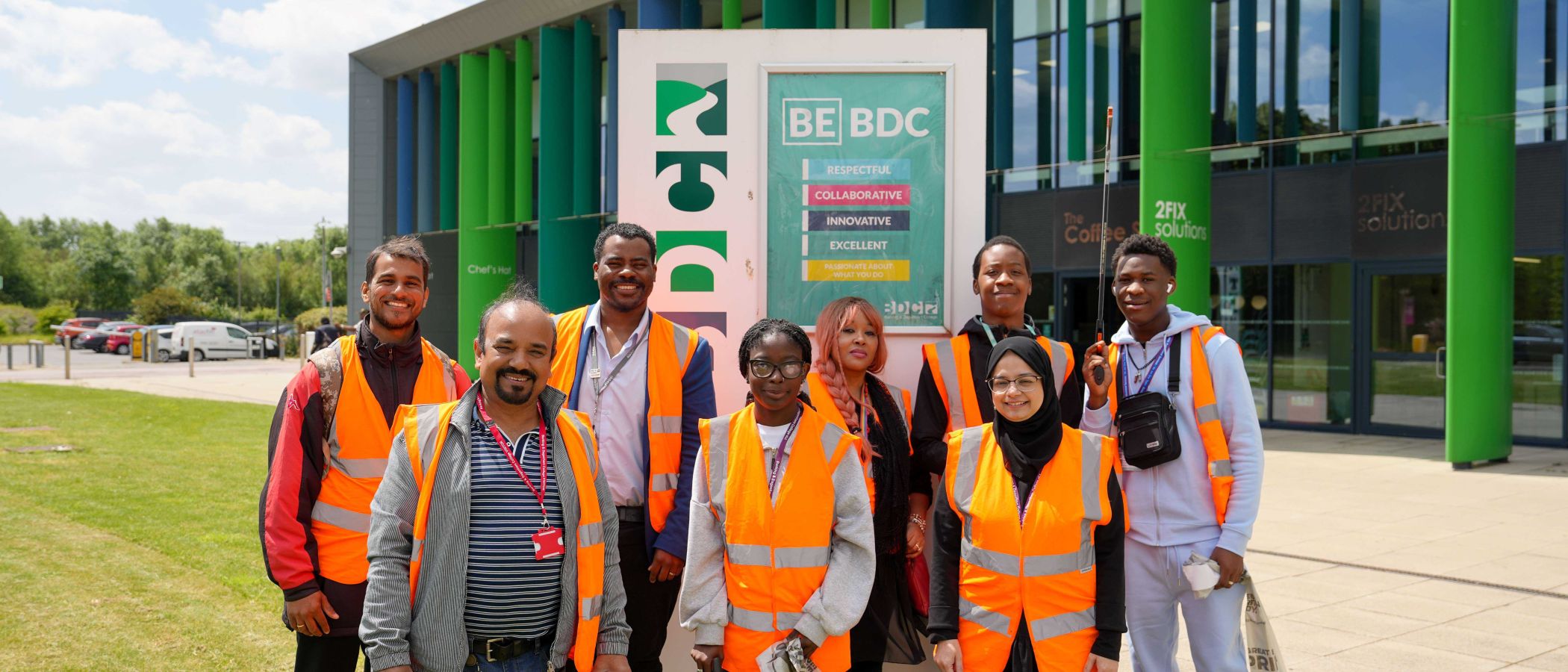Young people help clean up — Barking & Dagenham College
